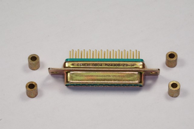 M24308/23-9f Cinch D-sub Connector Receptacle 25 POS 2 Row B Shell DB ...
