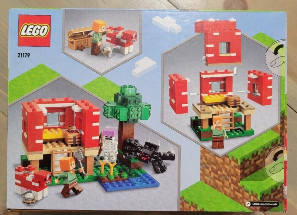 LEGO Minecraft: The Mushroom House (21179) for sale online | eBay