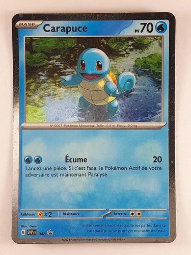 Carte CARAPUCE Promo 048 Holo Cosmos Pokémon Écarlate et Violet Neuve ...