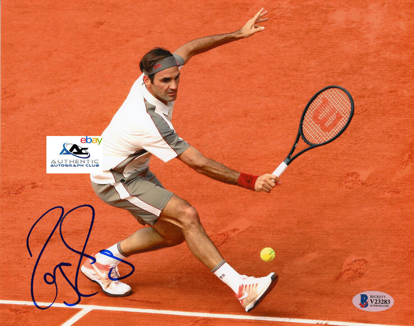 Roger Federer Autographed Memorabilia | Signed Photo, Jersey ...