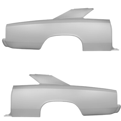 1966 1967 Chevelle Full Quarter Panel Sail Attached Coupe Pair Right ...