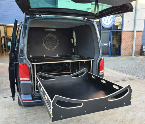 VW T5/T6 SWB LWB Kombi Bed Drawer System | eBay UK