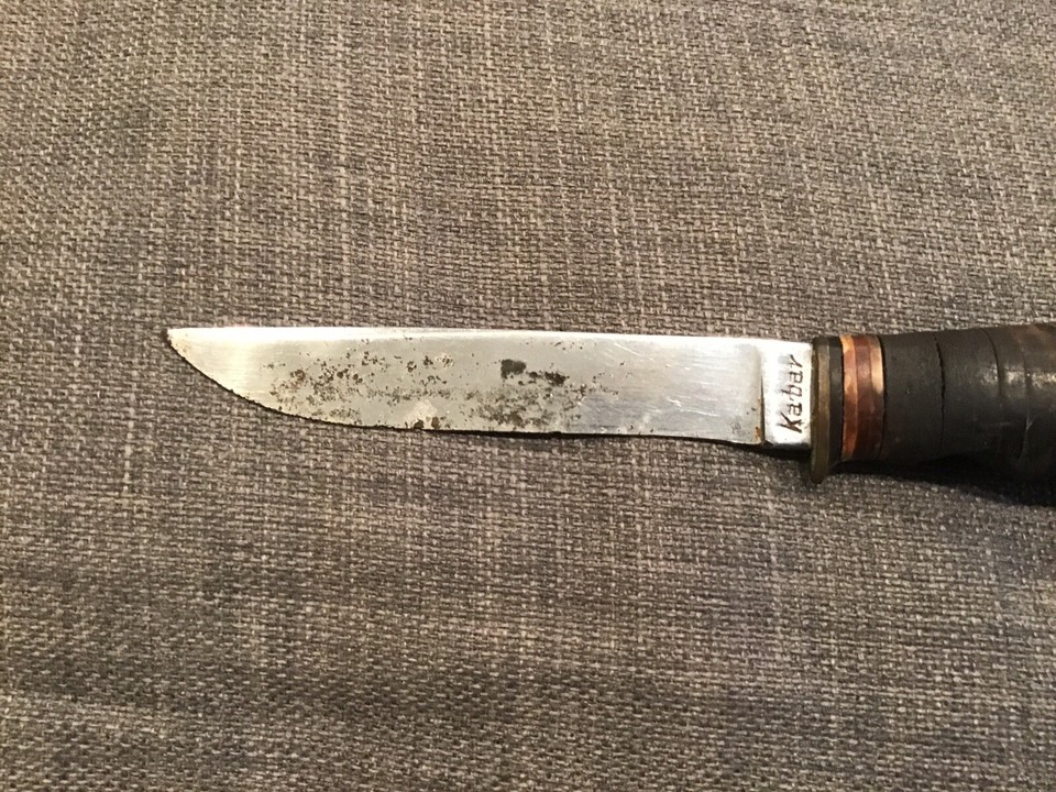 Vintage Kabar Small Hunting Knife 1955-1965 4 1/8" Blade | eBay