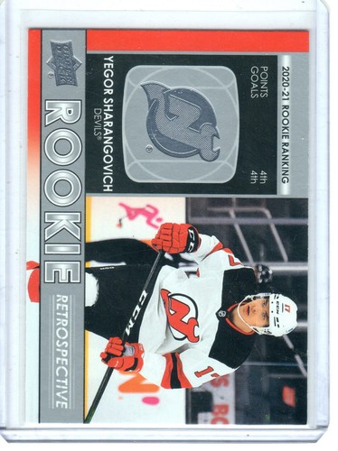 2021-22 Upper Deck Rookie Retrospective Yegor Sharangovich Insert | eBay