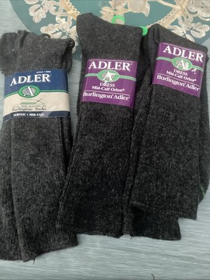 Vintage Adler burlington Orlon Basic and argyle socks new Set Of 3 | eBay