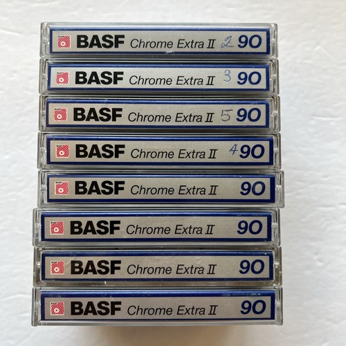 BASF Chrome Extra II 90 Audio Cassette Tapes Bundle Lot of 8 | eBay