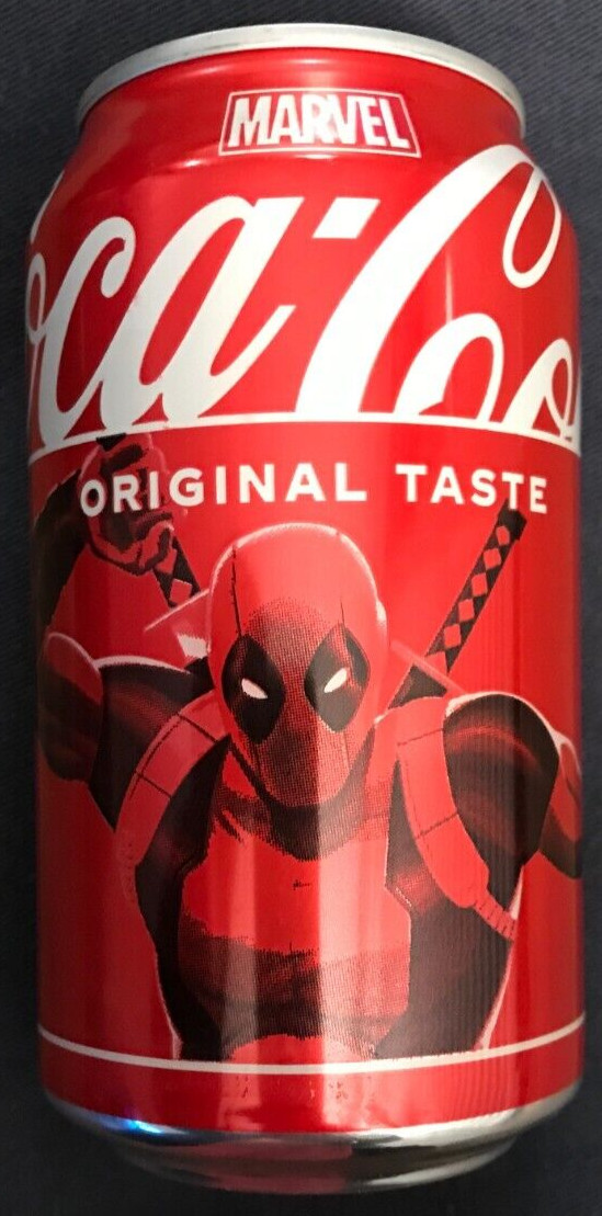 Coca Cola Marvel Universe Deadpool Can | Grelly USA