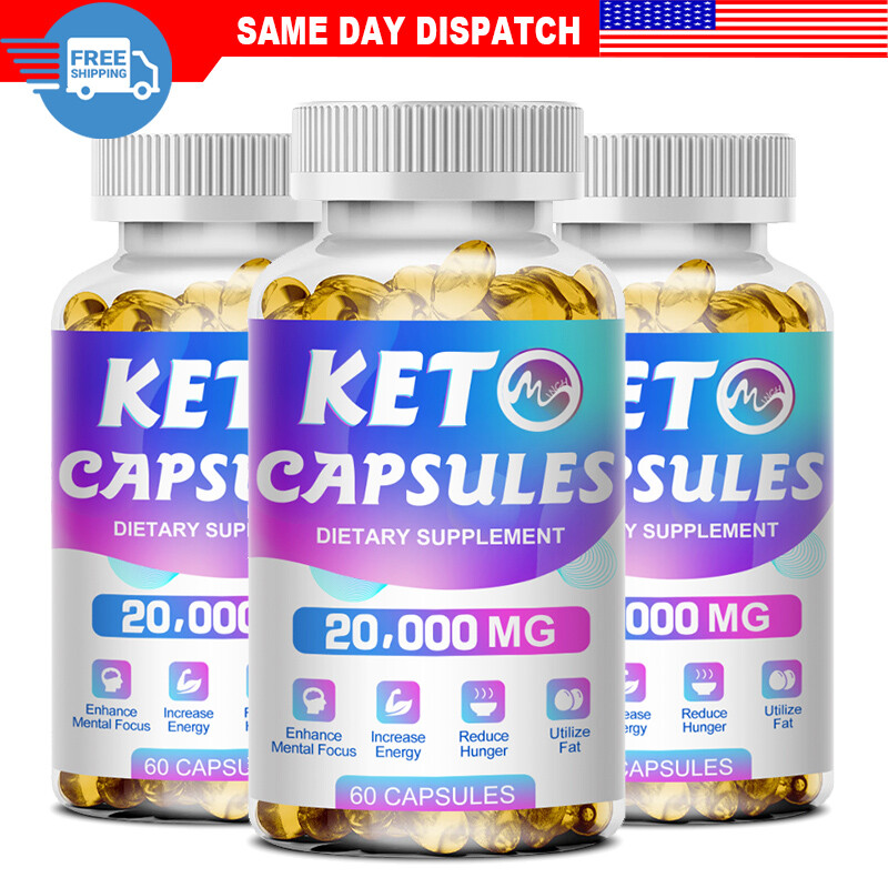 3 X KETO BHB 20000mg Diet Pills Ketone FAT BURNER Weight Loss Diet ...