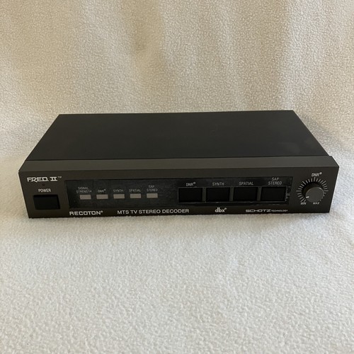 Recoton MTS TV Stereo Decoder DBX Model V623 - Schotz Technology Fred ...