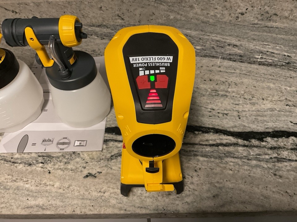 WAGNER W600 FLEXiO 18V CORDLESS PAINT SPRAYER WITH 2.5AH+CHARGER ...
