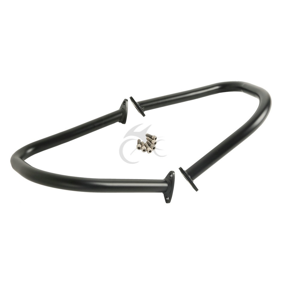 Black Rear Highway Crash Bars Guard Fit For Indian Chieftain Dark Horse ...