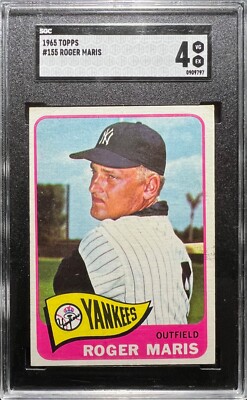 1965 Topps Roger Maris Sgc 4 Yankees Bright Color | eBay