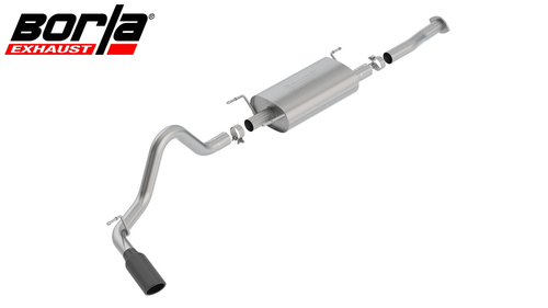 Borla S-Type Cat-Back Exhaust w/ 4" Blk Chrome Tips For 16-23 Toyota ...