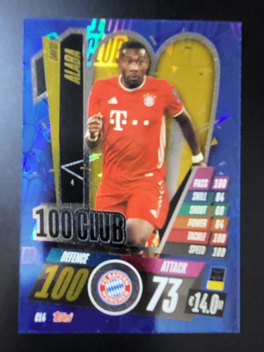 2020-21 Match Attax Davis Alaba BLUE 100 CLUB card #CL4 | eBay