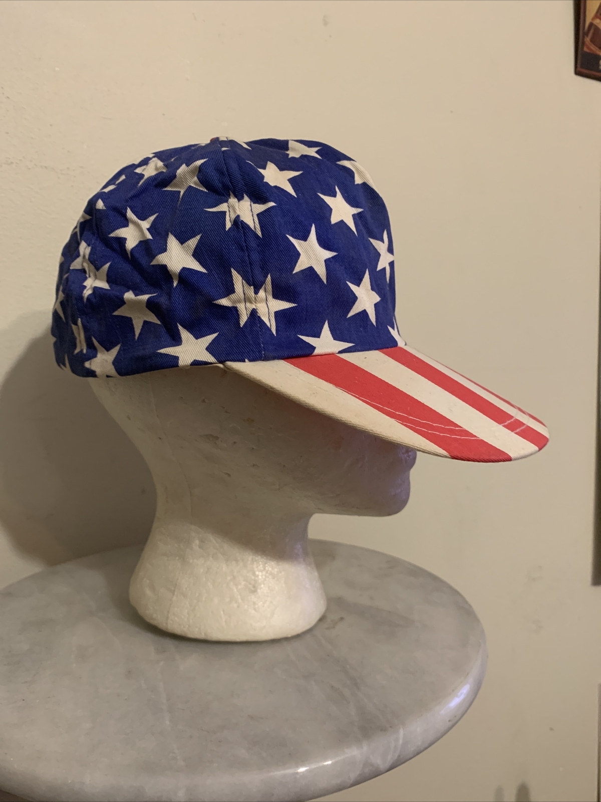 Vintage RARE USA Flag Hat Avon Products USA Hat Cap A… - Gem