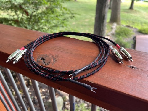 Audiophile Turntable Phono RCA Cables w/Ground Low Capacitance ...