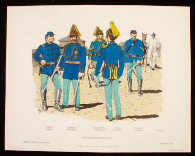 Fifth United States Cavalry 1874 Illustration 11x14 | eBay
