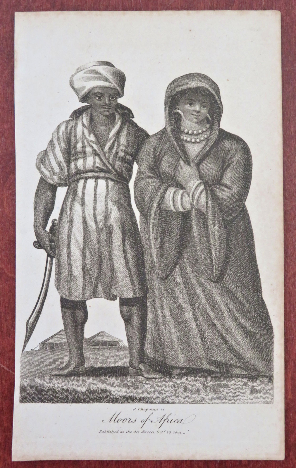 Berber Moors North African Couple Men & Women's Fashion 1802 ethnic ...