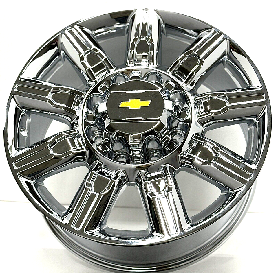 20" Chrome 5963 OE 84830458 Replica Wheels fits 2025 Chevy Silverado ...