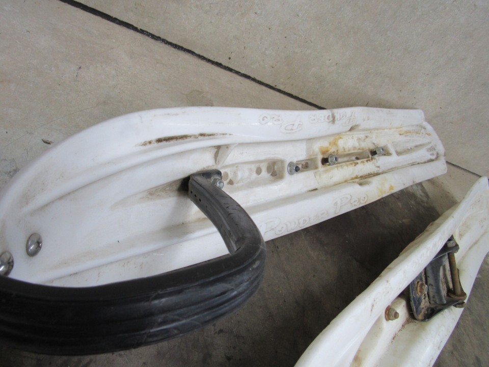14 ARCTIC CAT PROCLIMB M8000 M 800 SLP POWDER PRO SKIS WHITE SADDLE M8 ...
