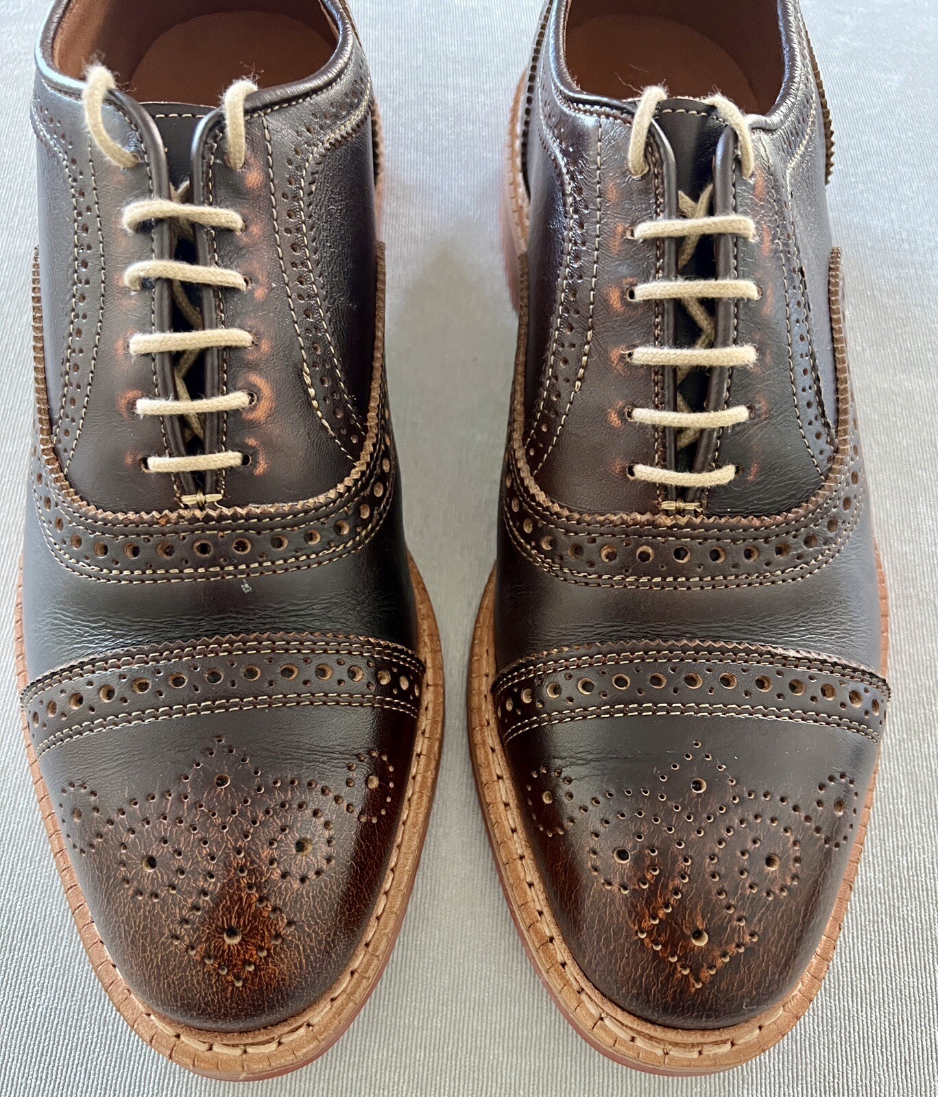 Brand New Allen Edmonds "Strandmok" Men's Leather Cap-Toe Oxfords 8.5 E ...