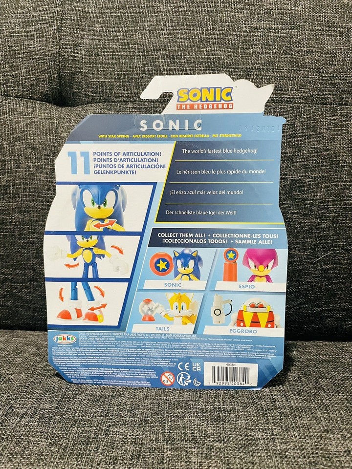 Sonic The Hedgehog 4" Sonic Action Figure W/ Shield NEW 192995403840| eBay