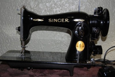 Vintage Singer Model 15-91 Sewing Machine Potted Direct Drive 1949 ...