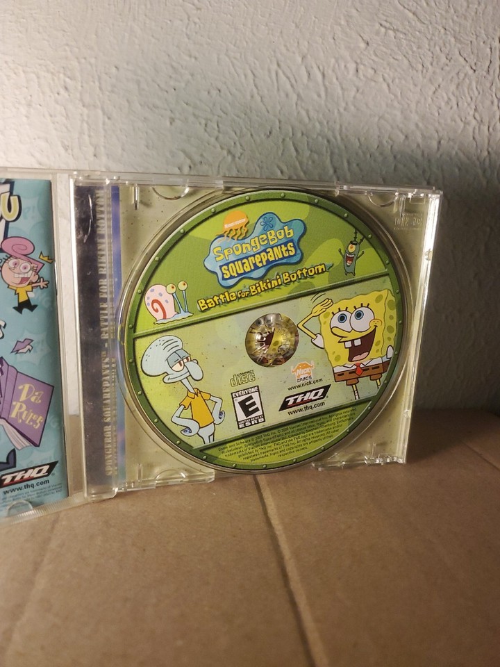 Spongebob Squarepants Battle For Bikini Bottom 2003 Windows PC CD Rom ...