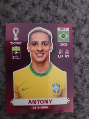 PANINI - WORLD CUP QATAR 2022 - BRA15 Antony - ORYX EDITION STICKER | eBay