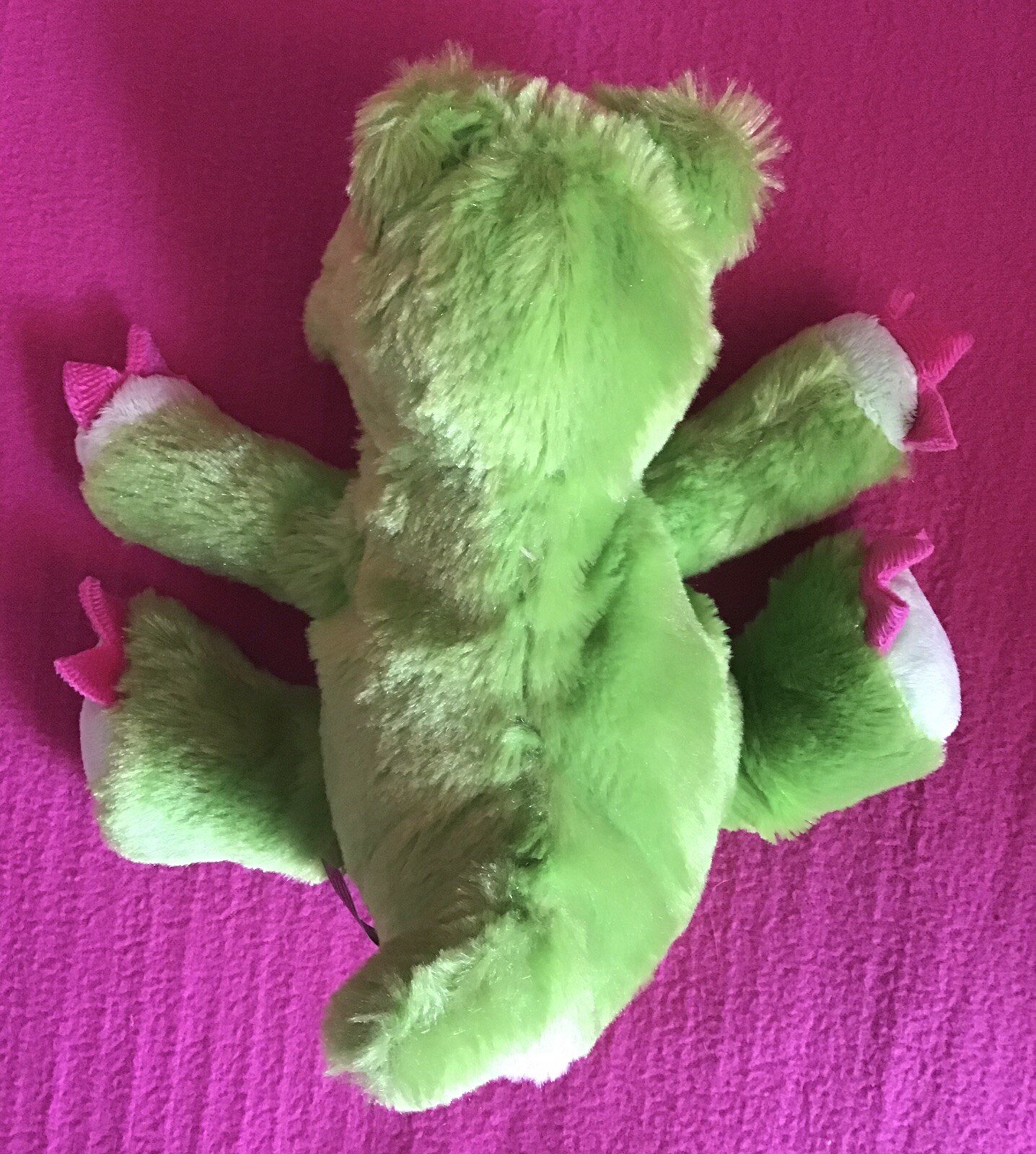 Keel Toys Hugasaurus Dinosaur Green Yellow Pink Soft Plush Toy 7” | eBay UK