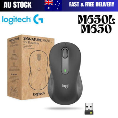 Logitech M650 / M650L Wireless Bluetooth Mouse Silent Office Laptop ...