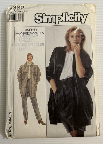Simplicity 8382 Vintage 80s Sewing Pattern SZ: 10-14 CATHY HARDWICK ...
