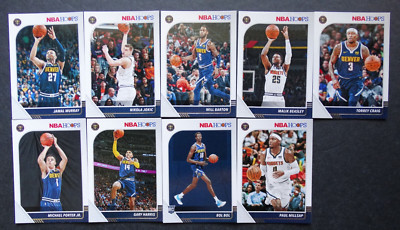 2019-20 Panini NBA Hoops Denver Nuggets Base Team Set 9 Basketball ...