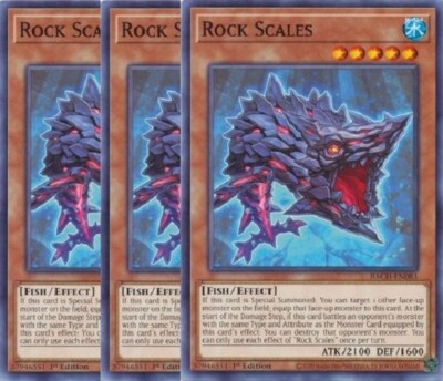Yugioh - Rock Scales x 3 - 1st Edition - Plus Free Holographic Card | eBay