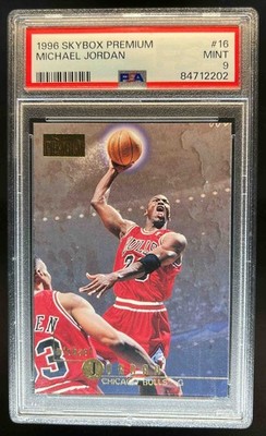 1996-97 Skybox Premium Michael Jordan #16 Bulls PSA 9 | eBay