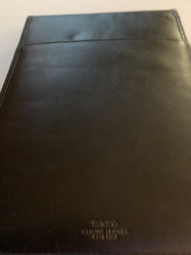 Buxton Travel Note Case. Black Leather. Zip to Close | eBay