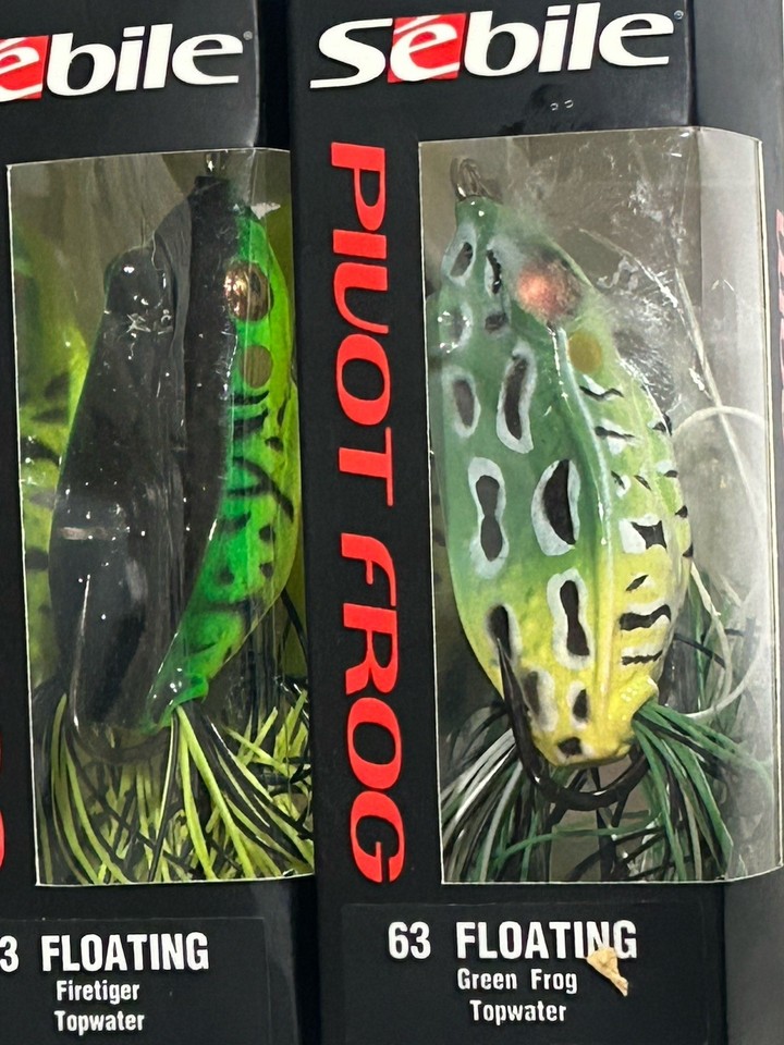 Lot Of 2 Sebile Pivot Frog 1/2 OZ 2 DIFFERENT COLOR TOPWATER FISHING ...