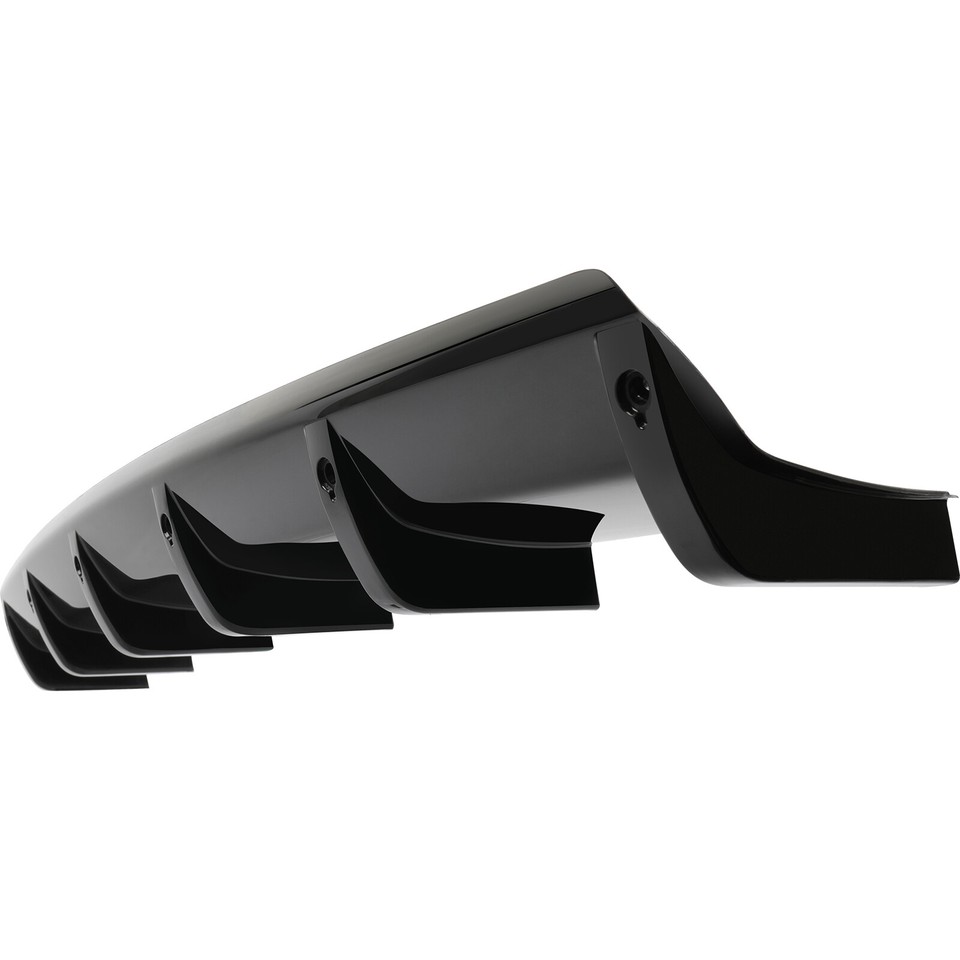 Rear Diffuser 6-Fin Bumper Lip Splitter Spoiler For Mercedes Benz W212 ...
