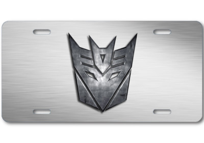 Transformers ART Decepticon Stone logo Aluminum Car License Plate Tag ...