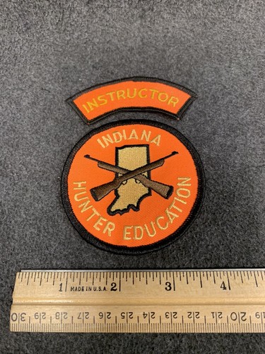 Indiana DNR Hunter Safety Education Instructor Patch & Tab Combo NRA ...