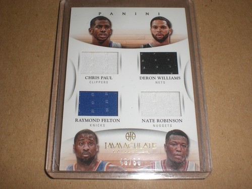2012-13 Panini Immaculate Chris Paul Felton Robinson Williams Quad ...