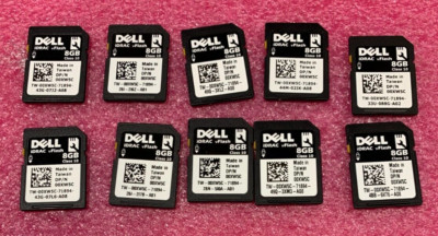 Genuine Dell 00XW5C iDRAC vFlash 8GB SD Card Lot of 10 for PowerEdge ...