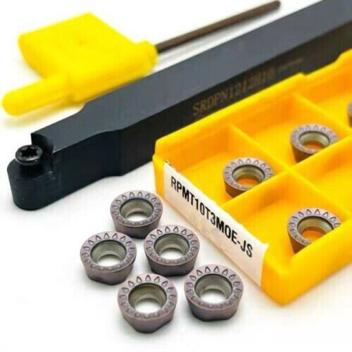 SRDPN1212H10 10mm lathe index turn tool holder +RPMT10T3MOE-JS R5 ...