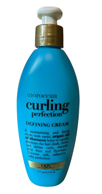 OGX Organix Moroccan Curling Perfection Defining Hair Cream 6 oz Argan ...