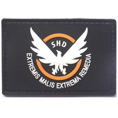 3D PVC THE DIVISION SHD COSPLAY GAME RUBBER TACTICAL HOOK LOOP PATCH ...
