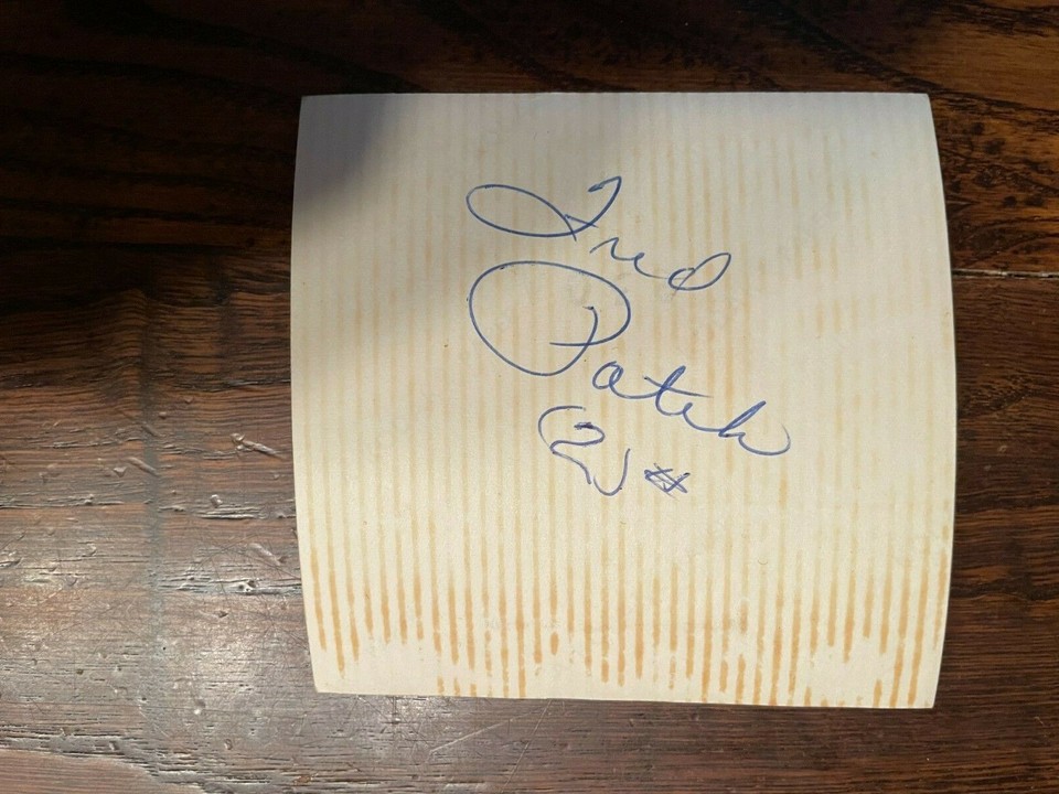 1960'S FRED PATEK PIRATES 2X SIGNED 3.5X3.5 CANDID PHOTO Z FORBES ...