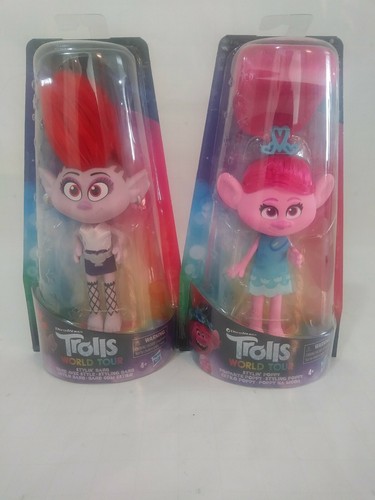 Trolls World Tour Stylin’ Poppy And BARB Lot Of 2 NEW!!! | eBay