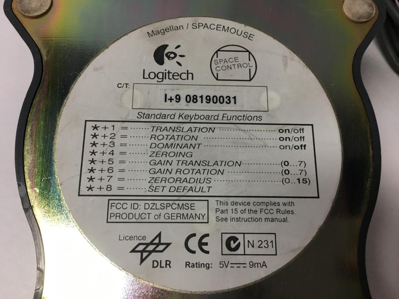 LOGICAD LOGITECH MAGELLAN SPACE MOUSE PLUS PORT SERIAL | eBay