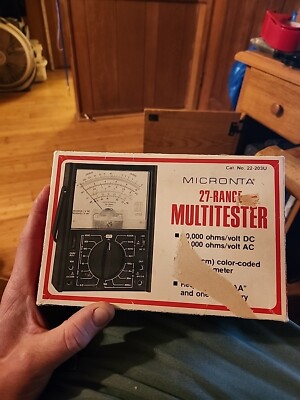 Vintage MICRONTA 27 RANGE MULTITESTER NO. 22-203U w/ Box Nice | eBay