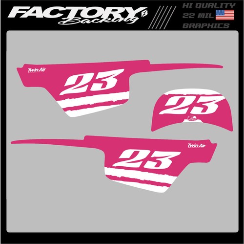 YAMAHA NUMBER PLATE GRAPHICS DECALS MX PW50 1990-2026 pw 50 YOUR NAME ...
